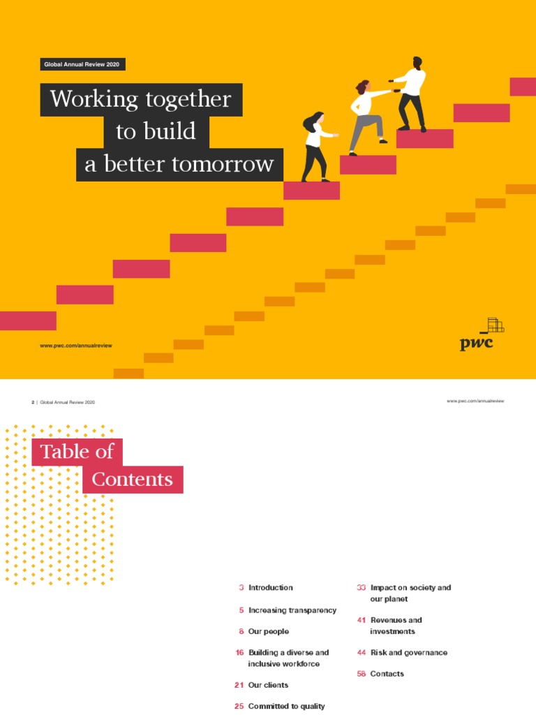 2020 - PWC - Global Annual Report PDF | PDF | Pricewaterhouse Coopers ...