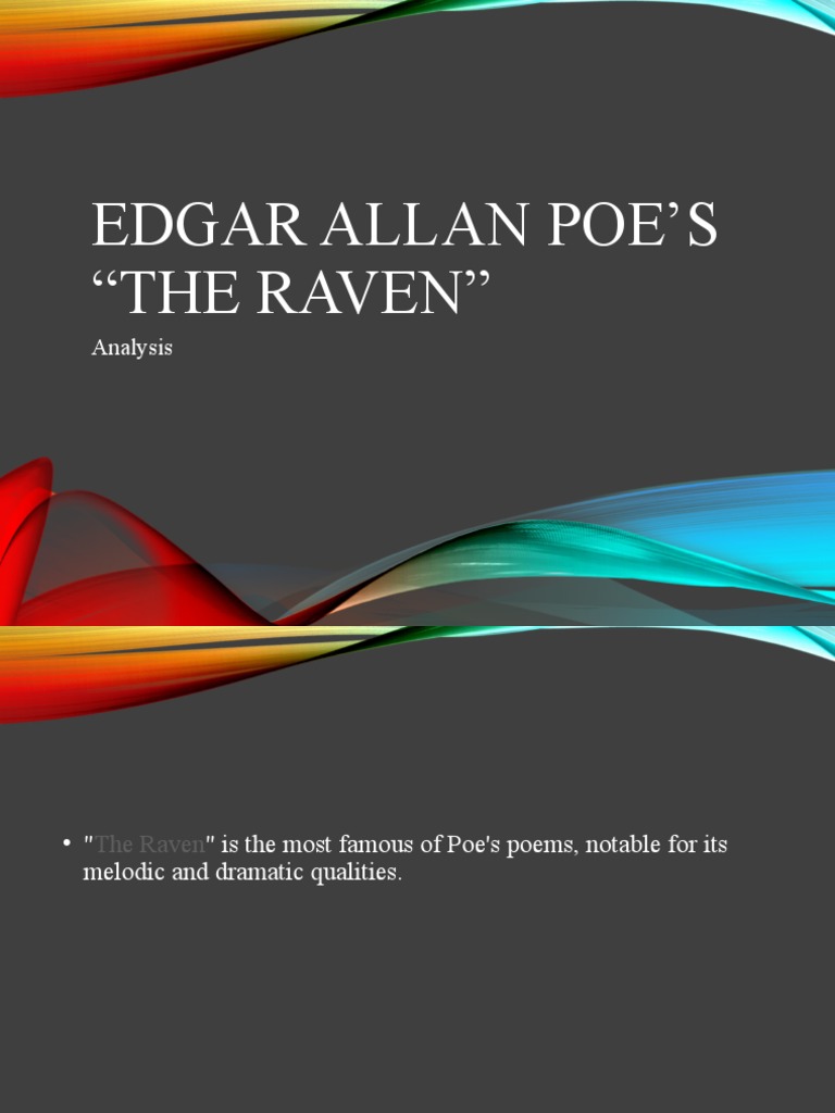 The Raven Analysis | PDF | The Raven | Poetry