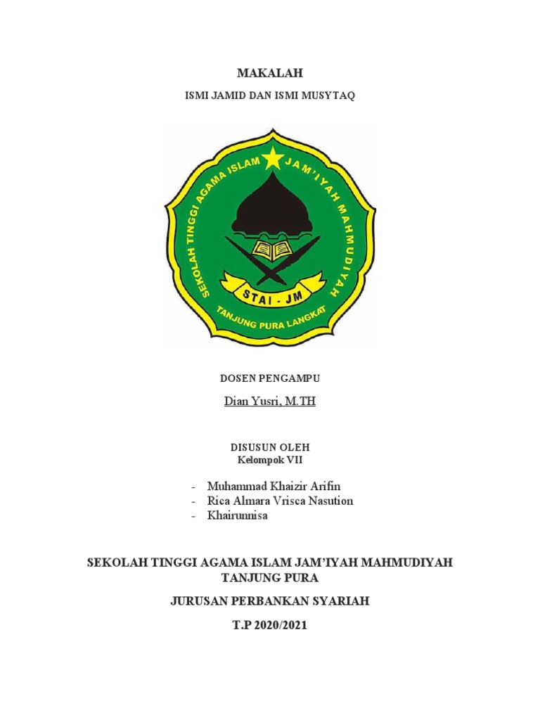 ISIM JAMID Dan MUSYTAQ | PDF