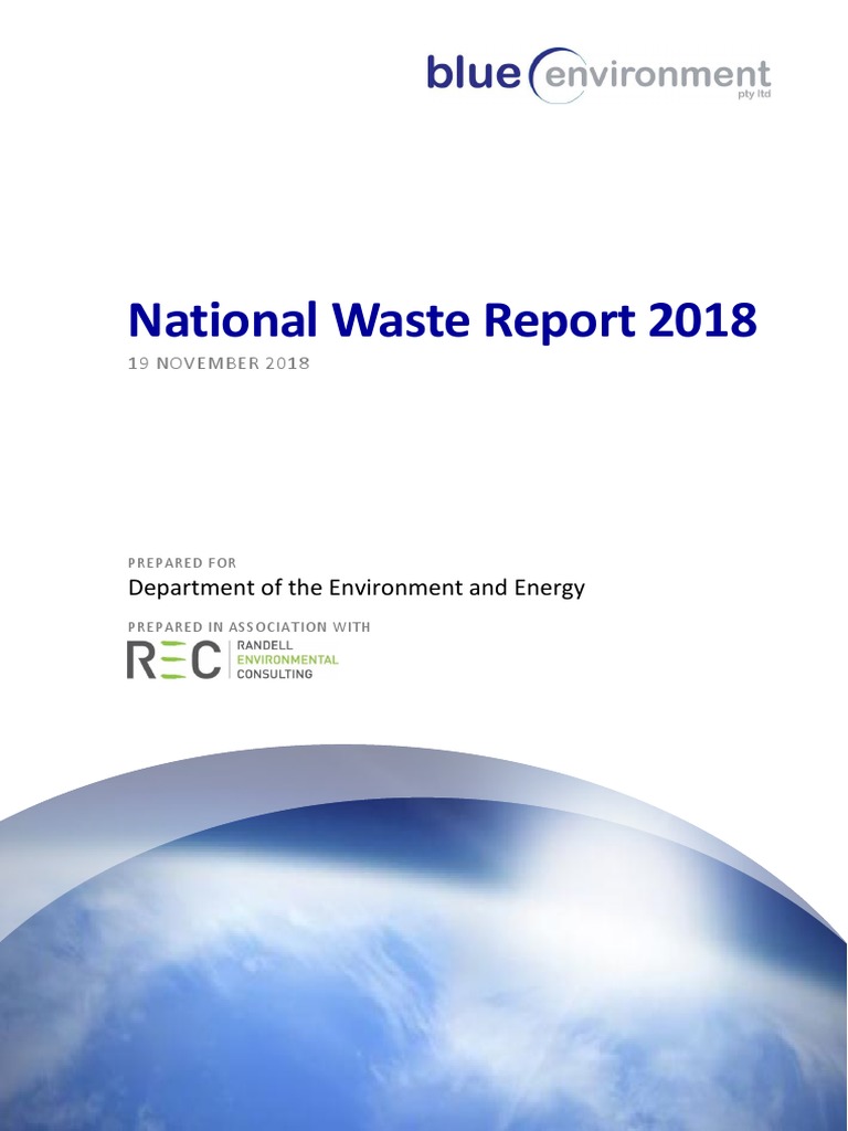 National Waste Report 2018 | PDF | Waste Management | Waste