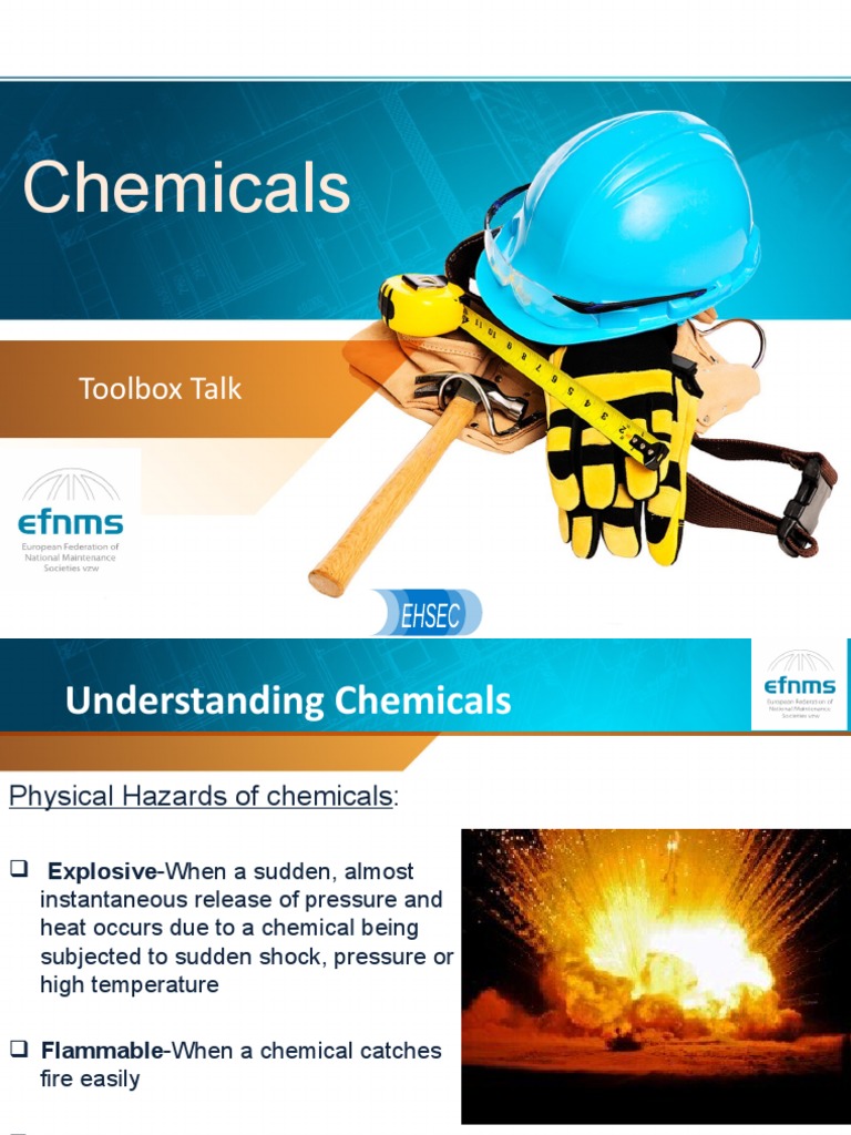 Chemical Safety Toolbox Talk Guide | PDF | Determinants Of Health | Safety