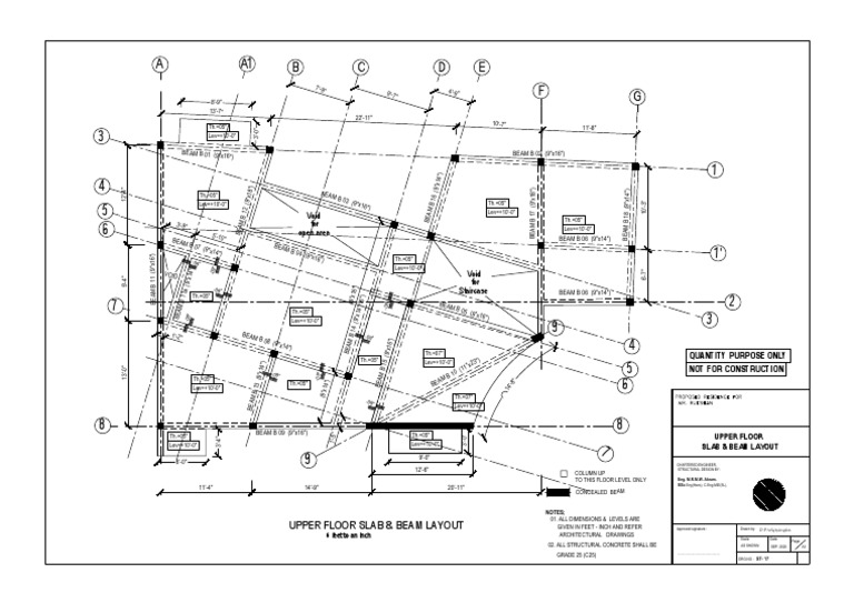 Beam and Slab Layout | PDF | Civil Engineering | Economic Sectors