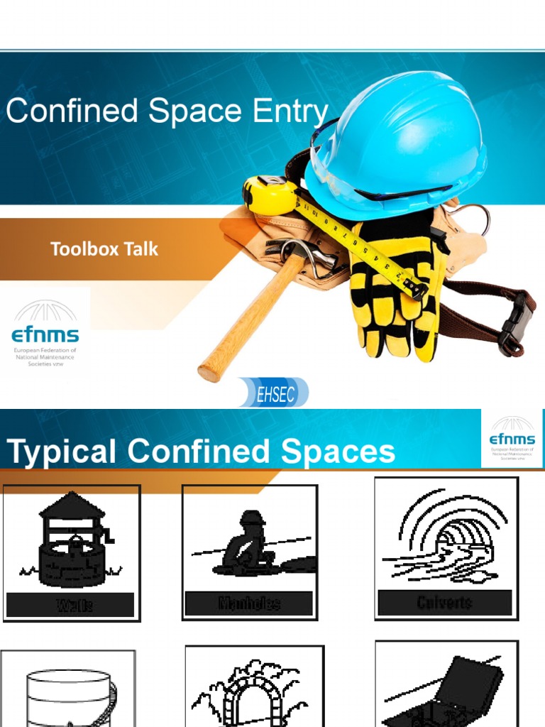 EHSEC Toolbox Talk Confined Space Entry | PDF