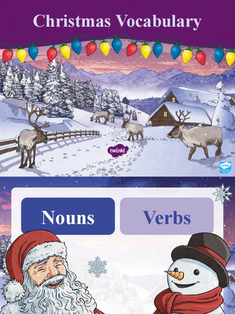Christmas Vocabulary Guide | PDF | Home & Garden