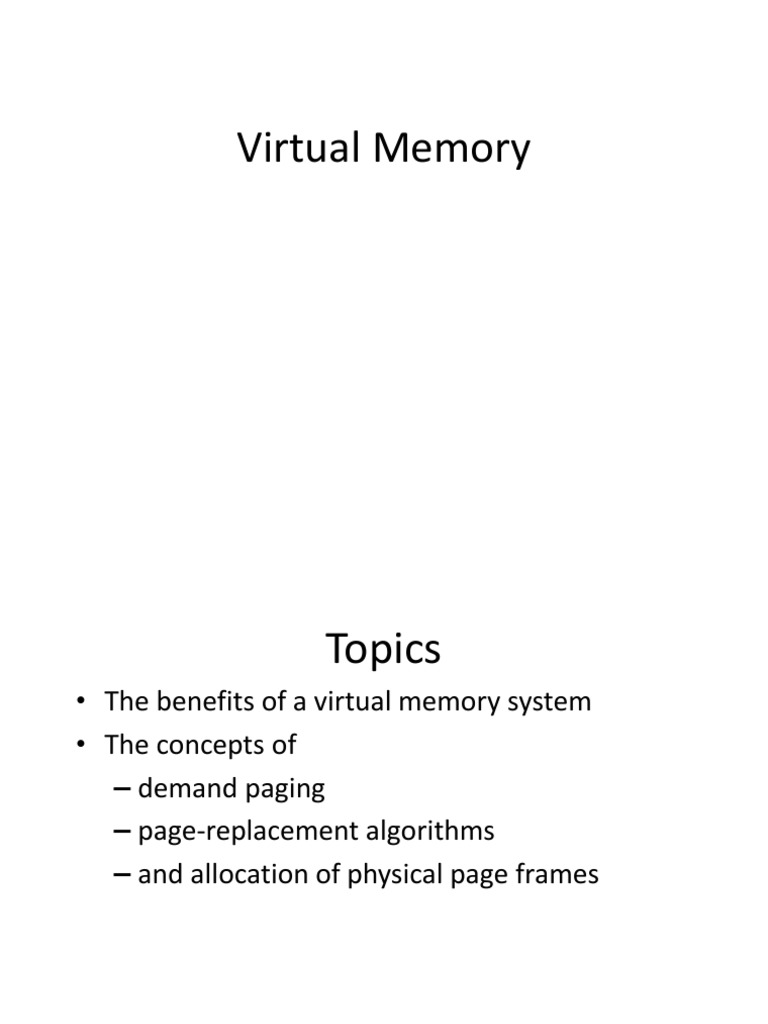 Virtual Memory | PDF | Computer Data Storage | Computer Architecture