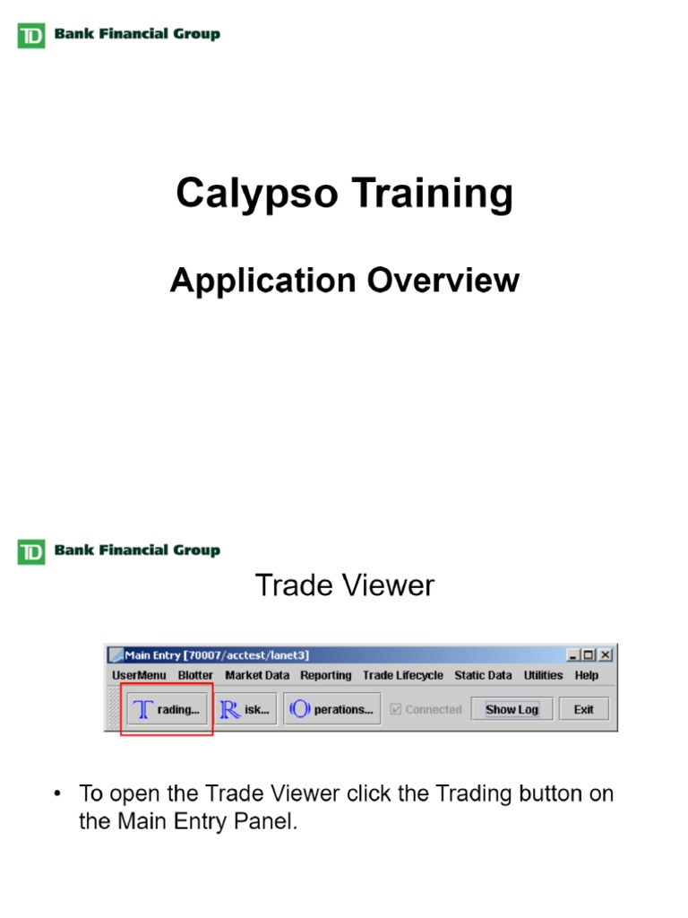 Calypso Training PDF | PDF