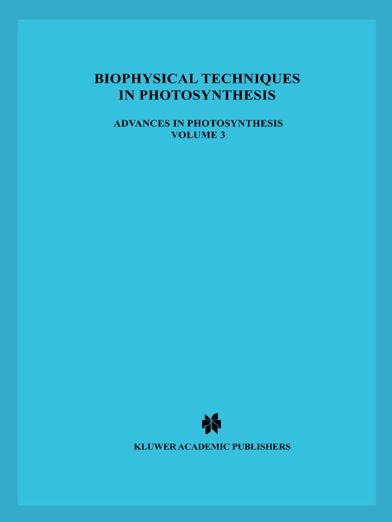 Biophysical Techniques in Photosynthesis PDF | PDF | Infrared ...