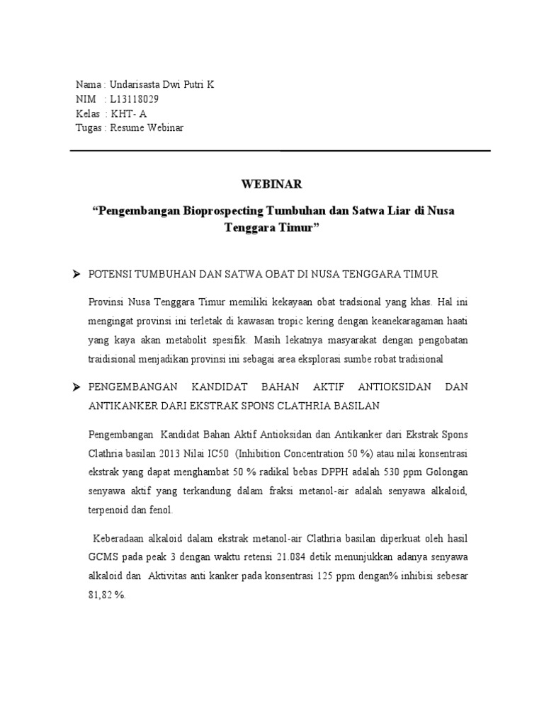 Resume Webinar | PDF