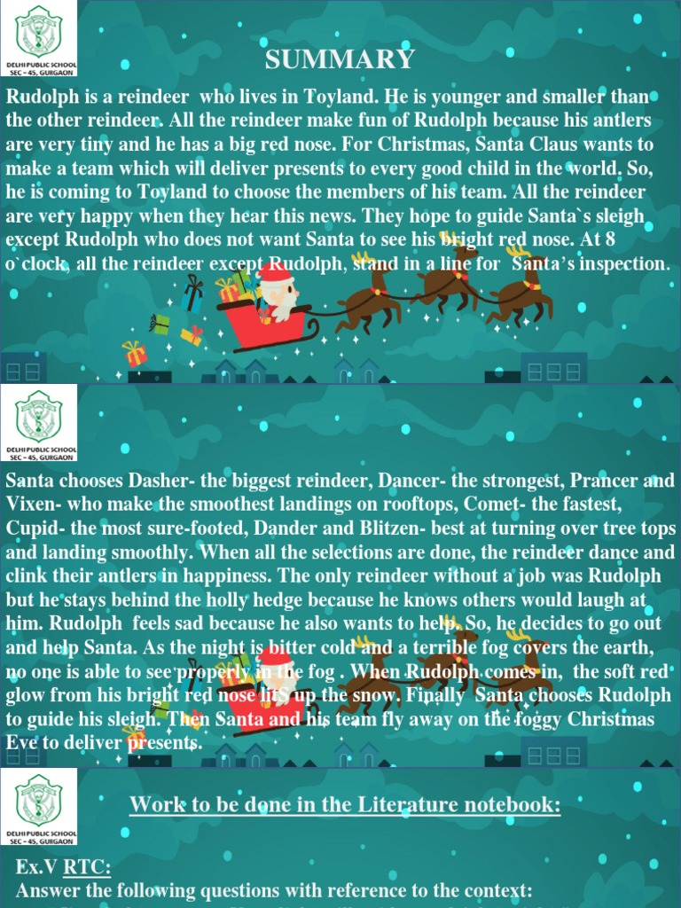 (11. 12 .2020) The Story of Rudolf Part 3 | PDF | Santa Claus's ...