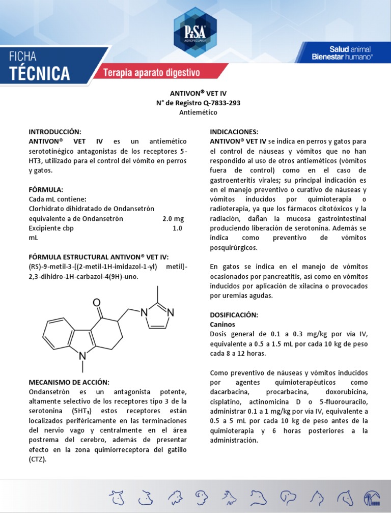Antivon Vet IV | PDF | Quimioterapia | Tratamientos médicos