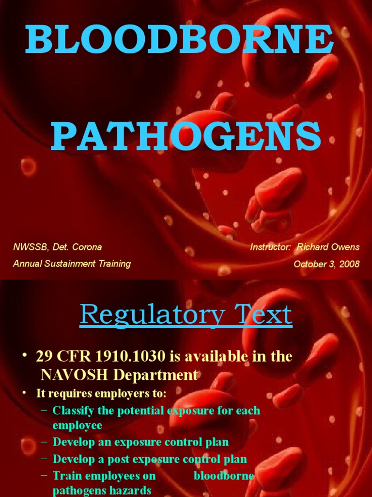 Blood Borne Pathogens | PDF | Hepatitis B | Hiv/Aids