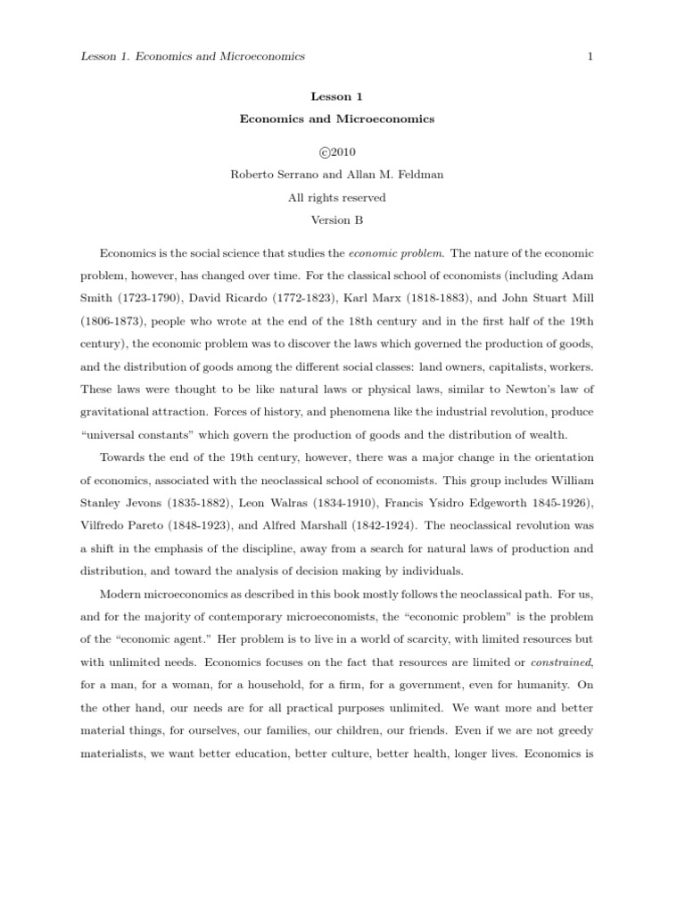 An Introduction to Microeconomics: Defining Economics, the Economic ...