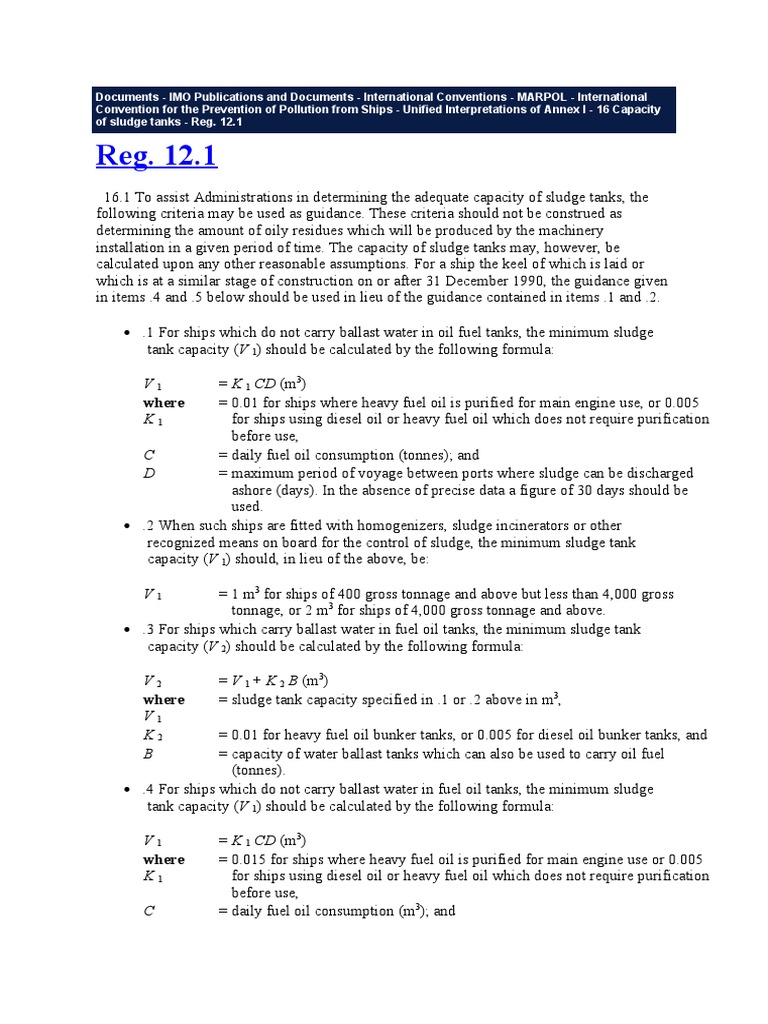 SLUDGE TANK Calculation | PDF | Fuel Oil | Tonnage