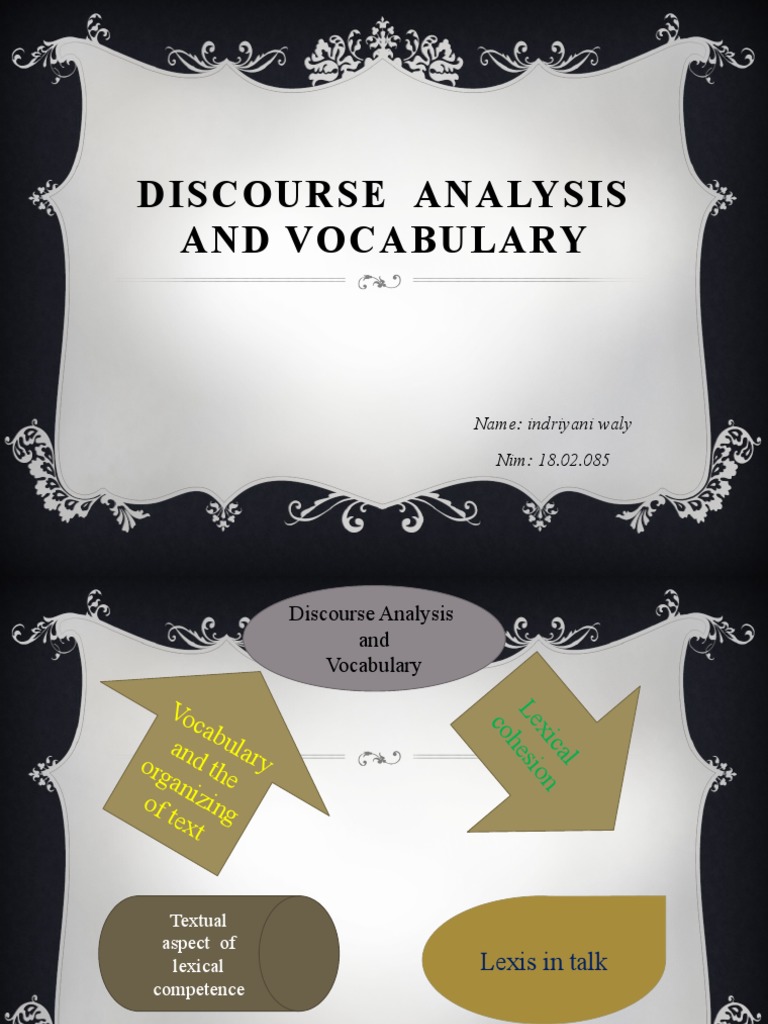 Discourse Analysis and Vocabulary | PDF | Lexicon | Vocabulary