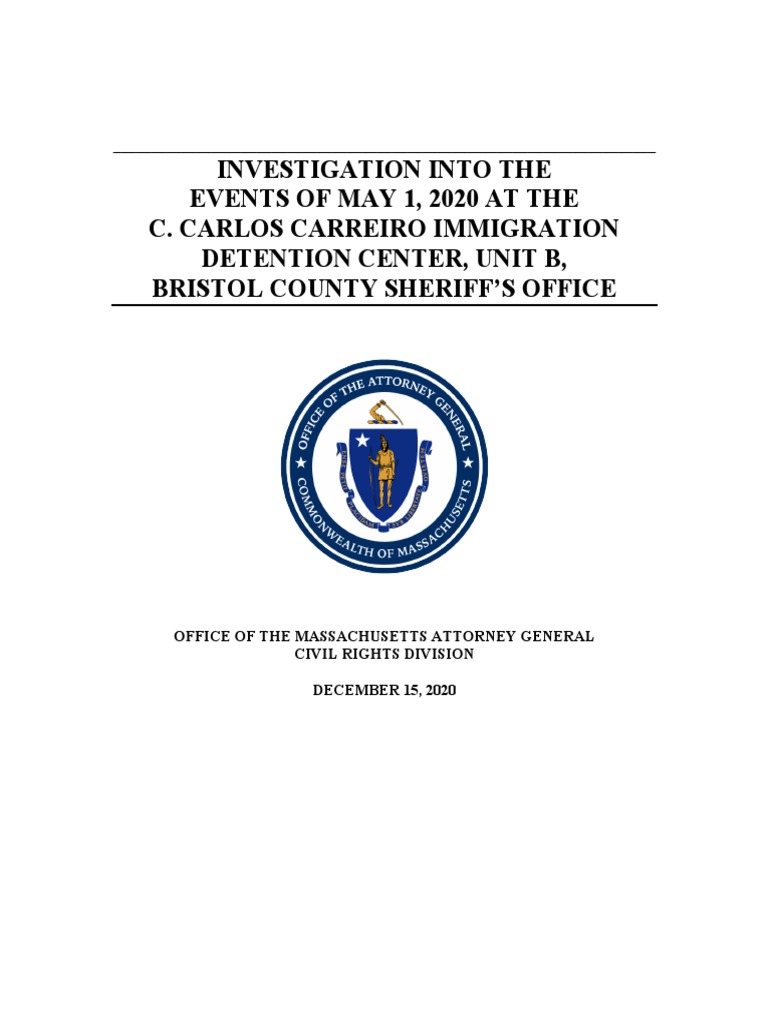 AGO Report Into BCSO Response To May 1 Disturbance (2020!12!15) | PDF ...