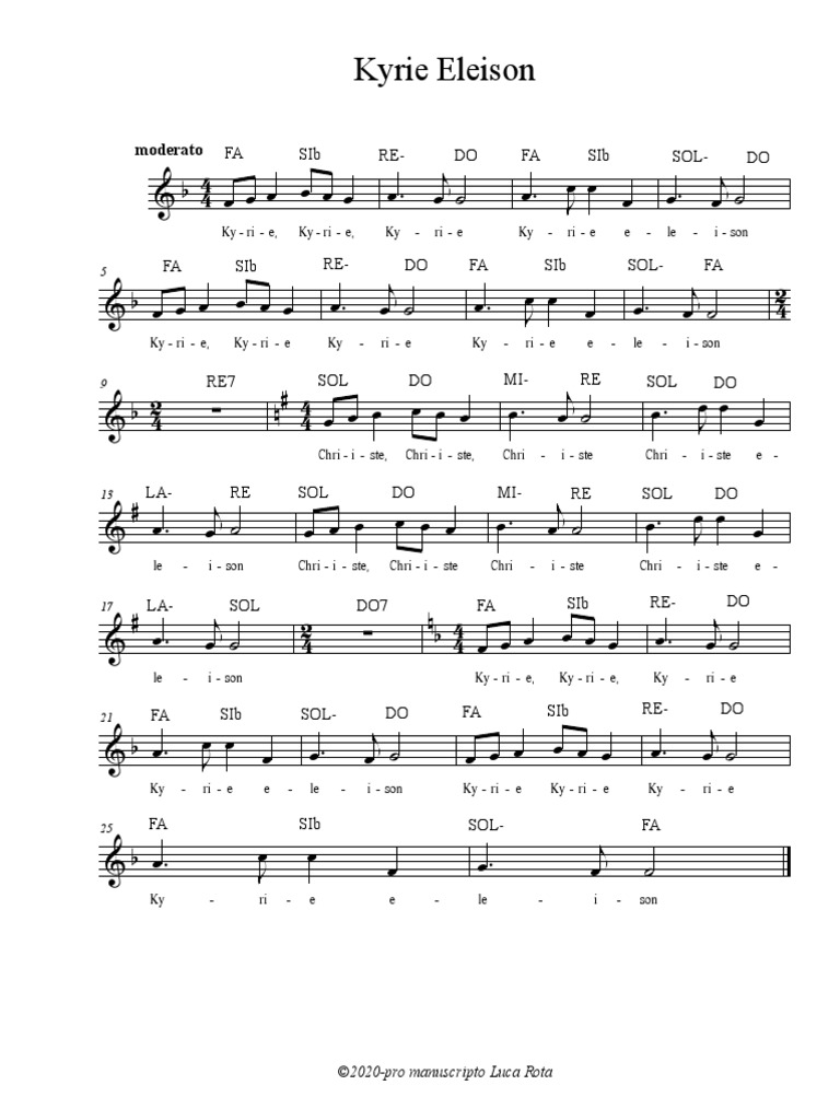 Kyrie Eleison-Fa Magg | PDF | Messe | Culte