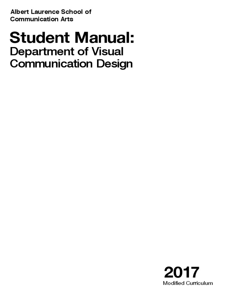 Visual Communication Design Student Manual | PDF | Graphic Design | Design