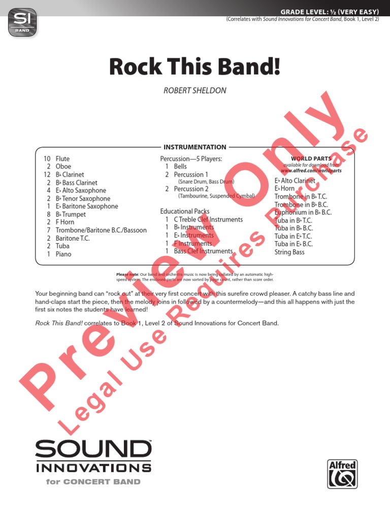 Rock This Band!: Preview Only | PDF | Musical Instruments | Music ...