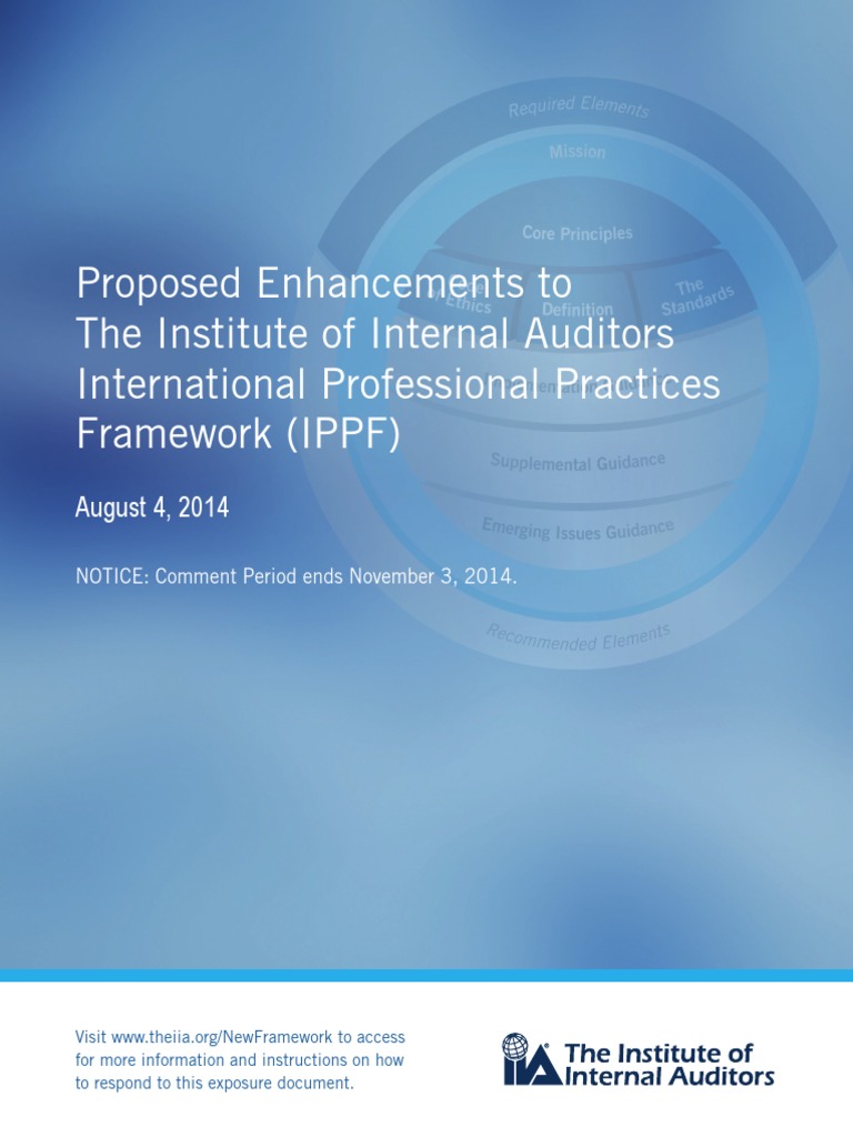 Proposed Enhancements To IPPF-August 2014 | PDF | Internal Audit | Audit