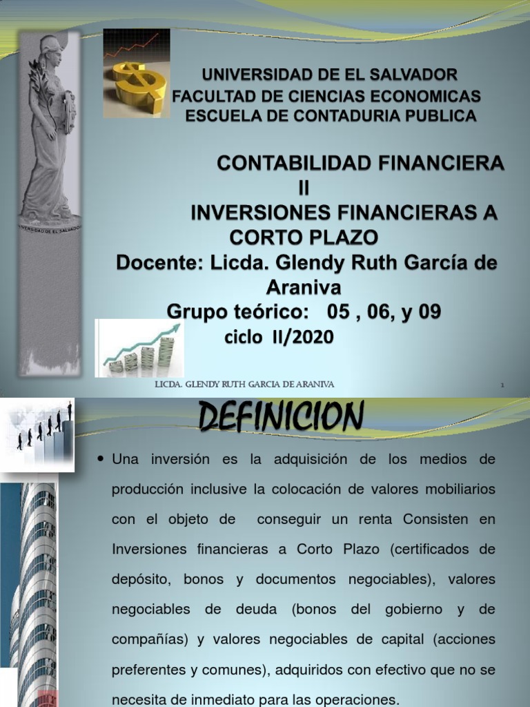 Inversiones Financieras a Corto Plazo | PDF | Compartir (Finanzas ...