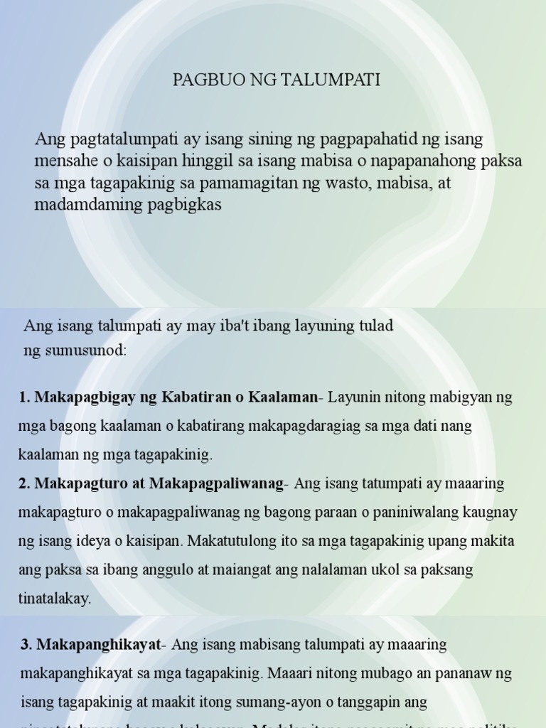 Talumpati | PDF