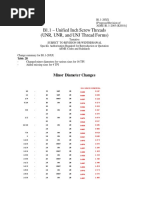 Steelmasters - Internal Thread (Class 2B) Dimensions For UNC Screw ...
