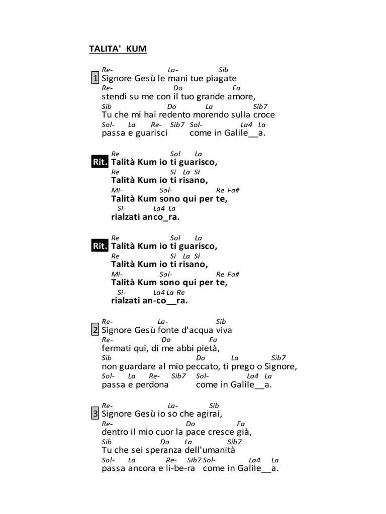 Talità Kum PDF | PDF