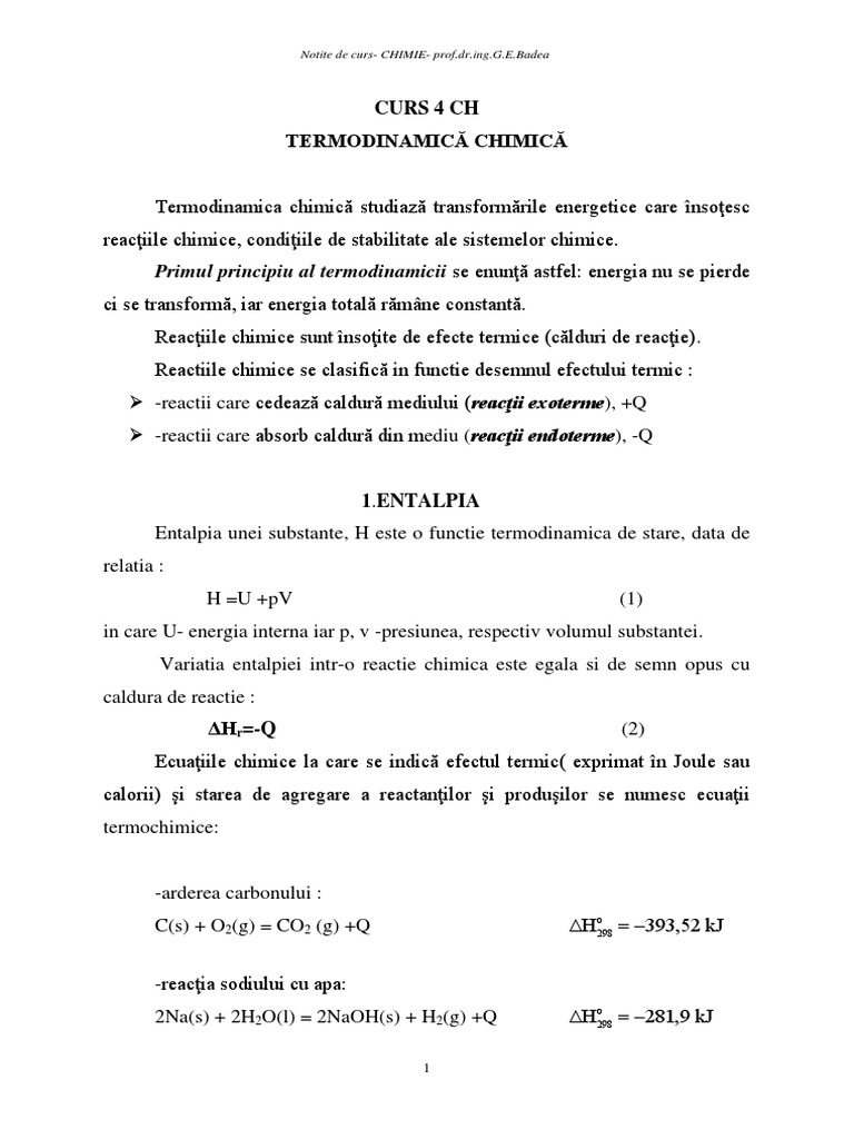 CURS 4 CH Chimie 2 | PDF