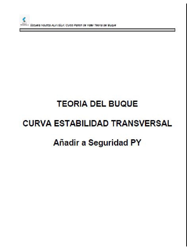 Estabilidad Transversal en Yates