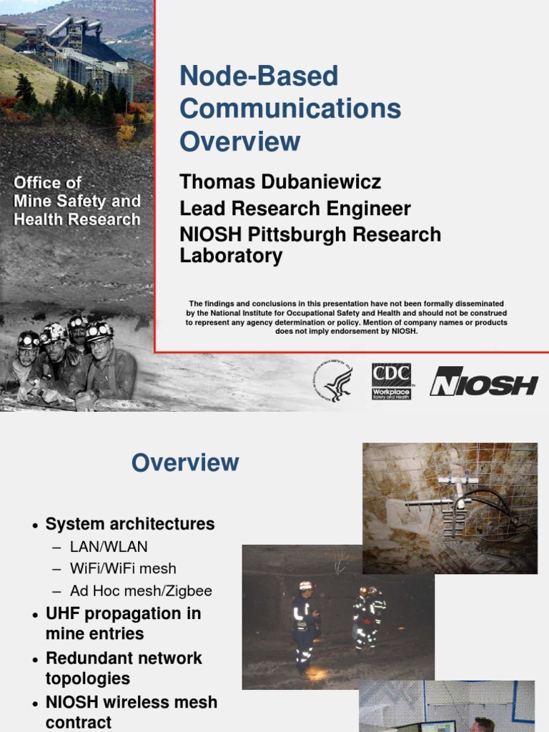 Node-Based Communications: Thomas Dubaniewicz Lead Research Engineer ...