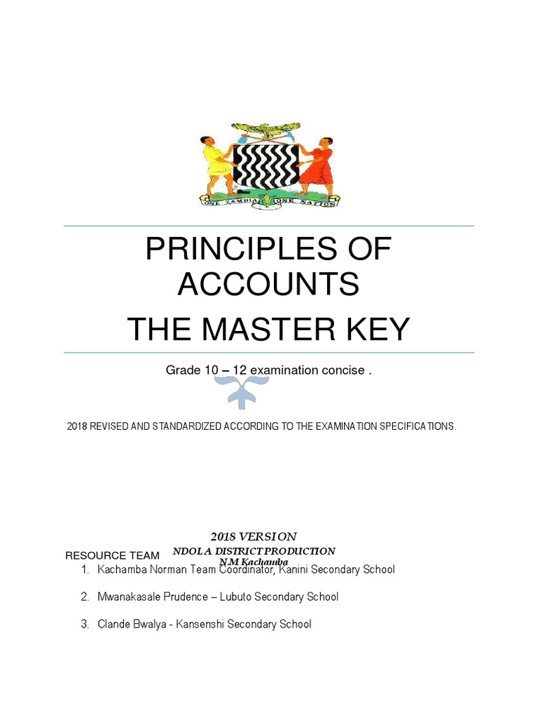 Principles of Accounts Guide for Grades 10-12 | PDF | Debits And ...
