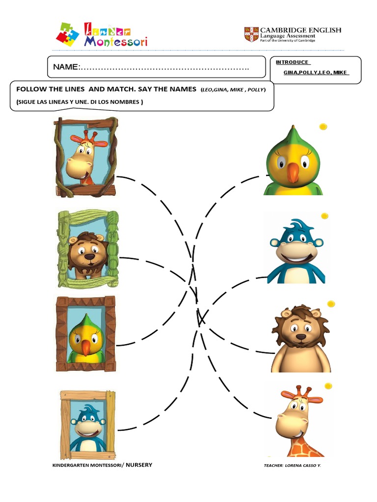 Worksheets Nursery 1 | PDF