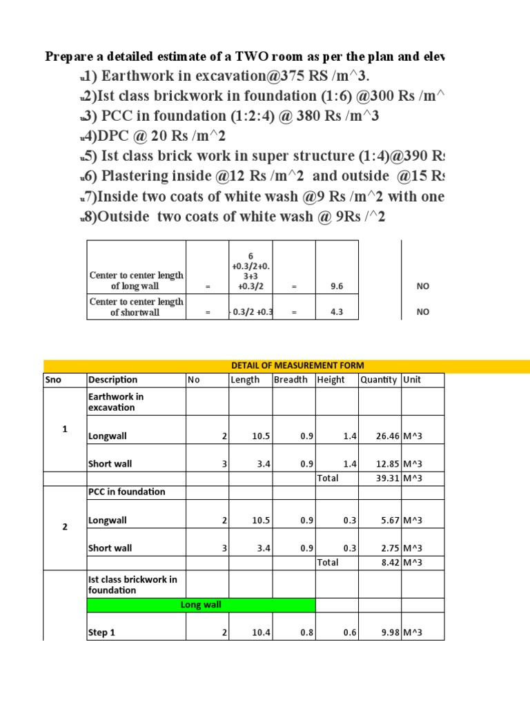 Estimate of Room | PDF | Architectural Design | Architecture
