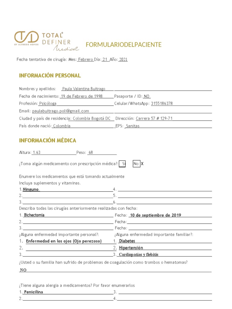 Formulario Medico | PDF | Ciencias de la Salud | Medicina CLINICA