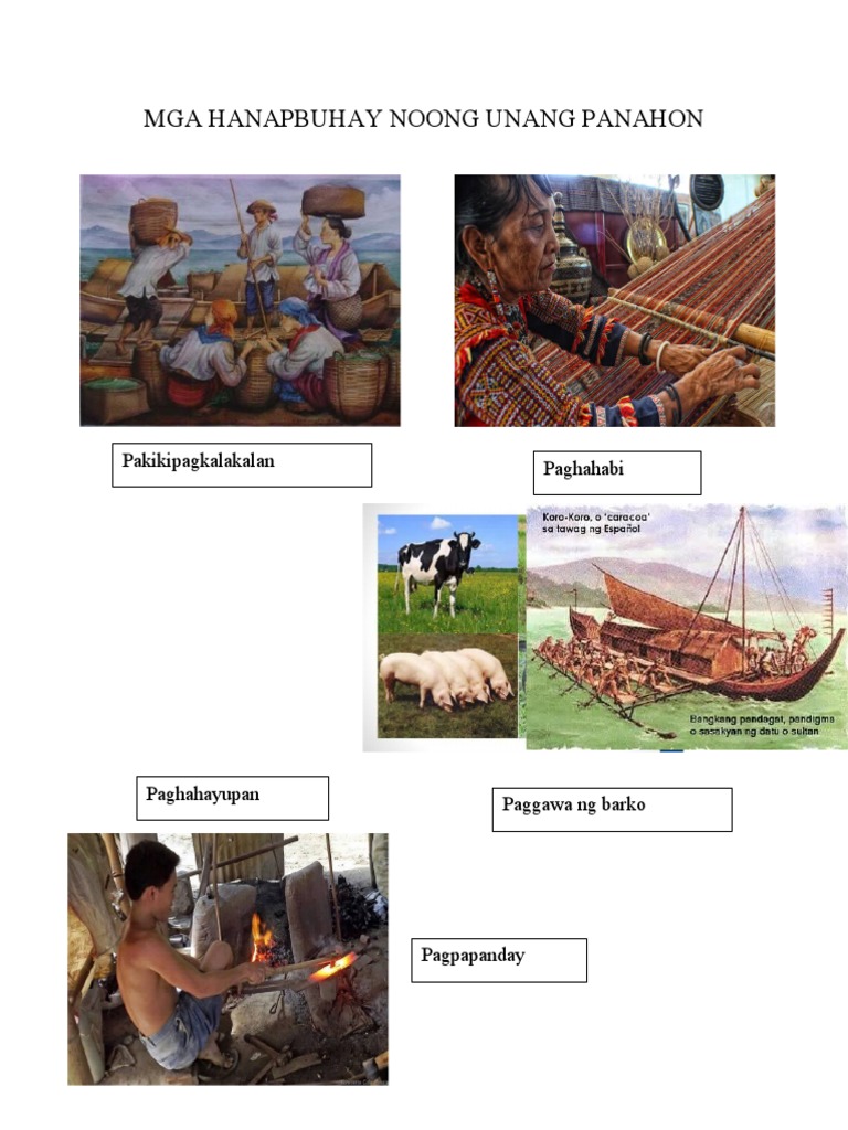 Hanapbuhay Noong Unang Panahon | PDF