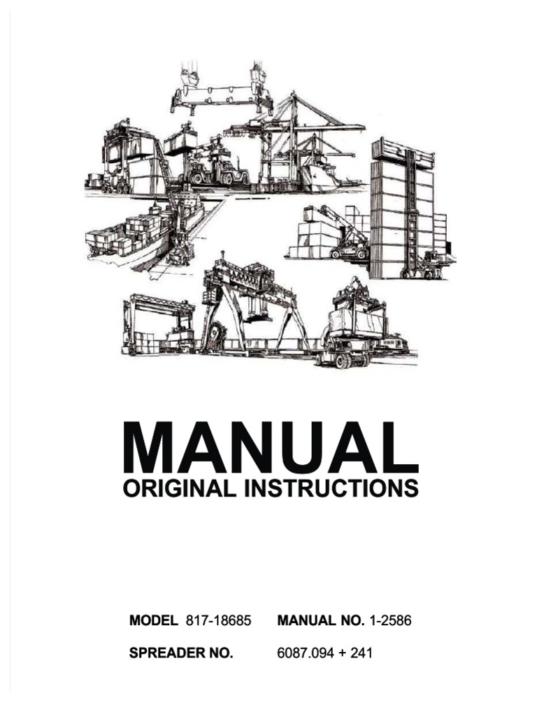 ELME 817 Spreader User Manual | PDF | Electrical Connector | Machines