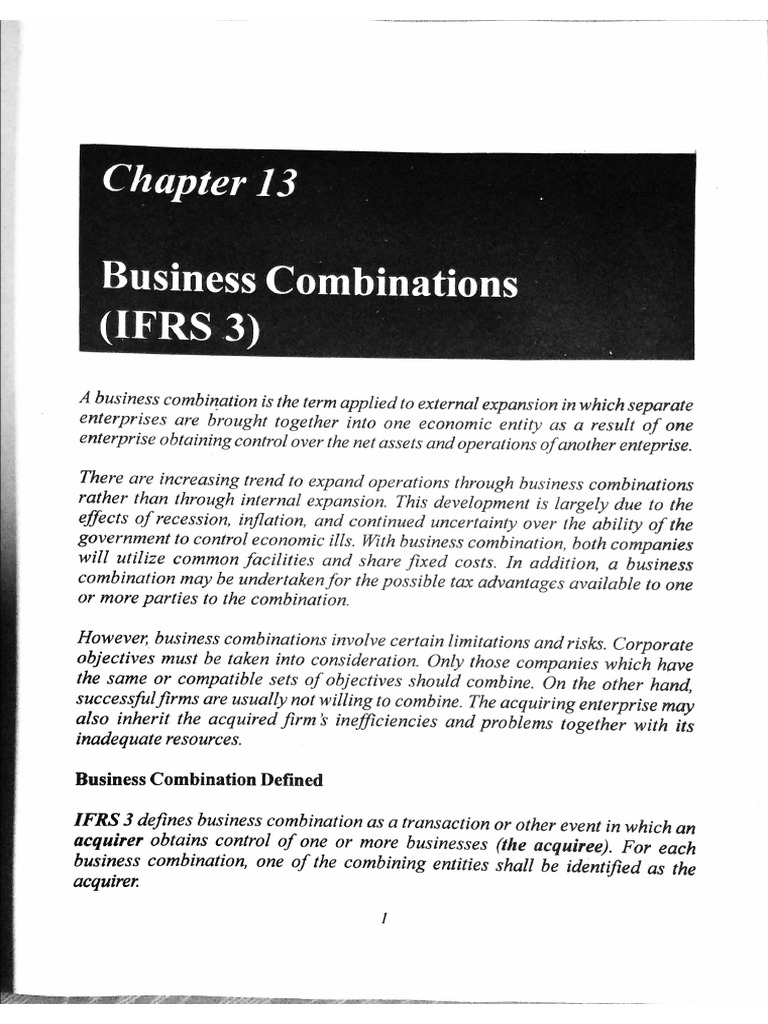 Accounting For Business Combination | PDF