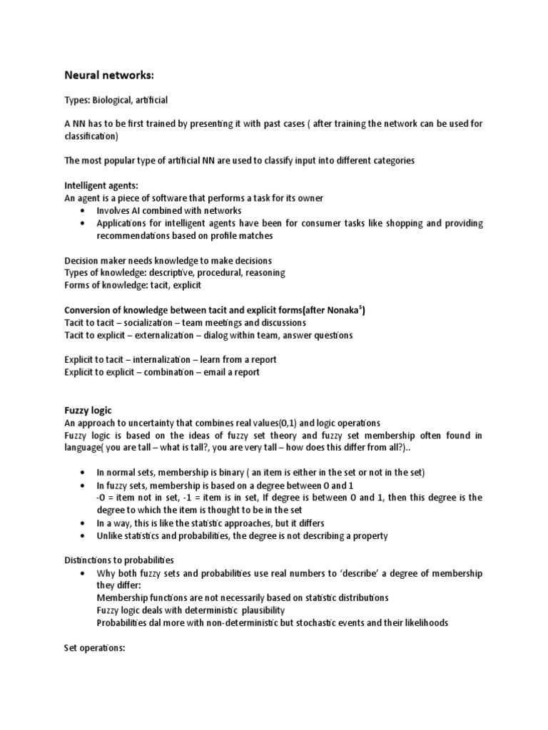 27 Dec Mis | PDF | Fuzzy Logic | Intelligence (AI) & Semantics