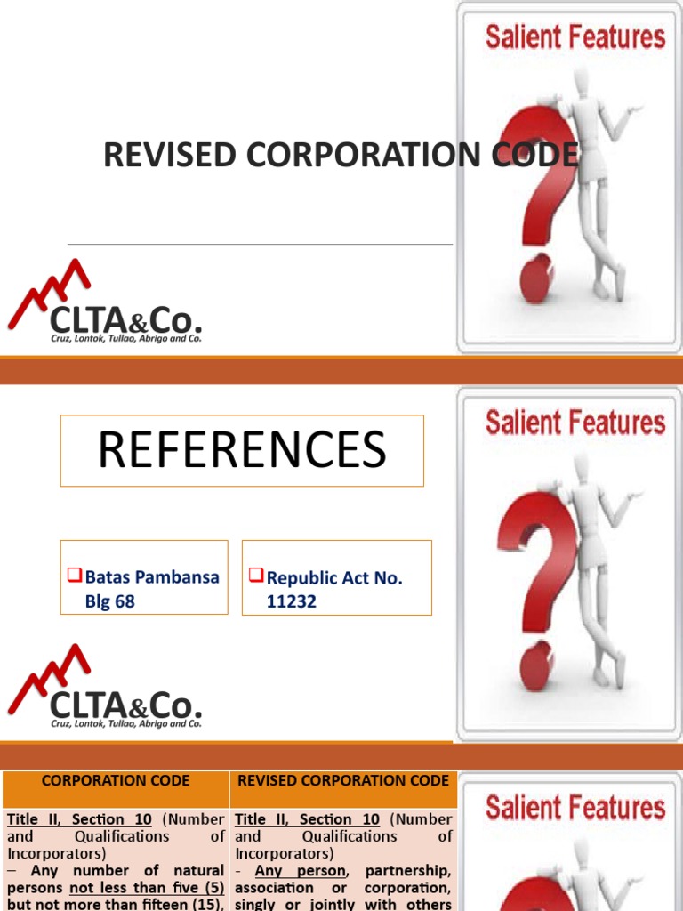 Revised Corporation Code | Download Free PDF | Corporations | Proxy Voting