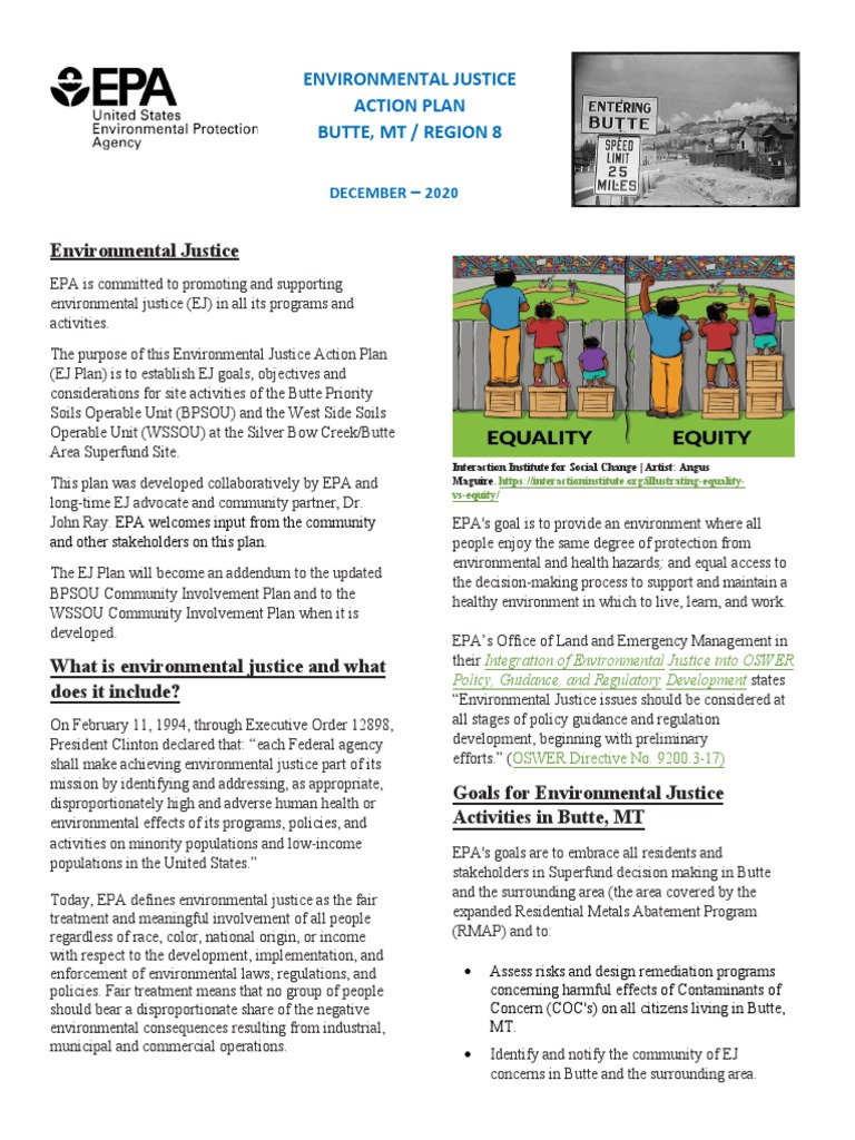 Final Environmental Justice Action Plan 1.2 Dec 7 2020 | PDF ...