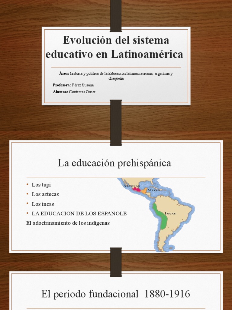 Historia del sistema educativo en Latinoamérica | PDF | Historia ...