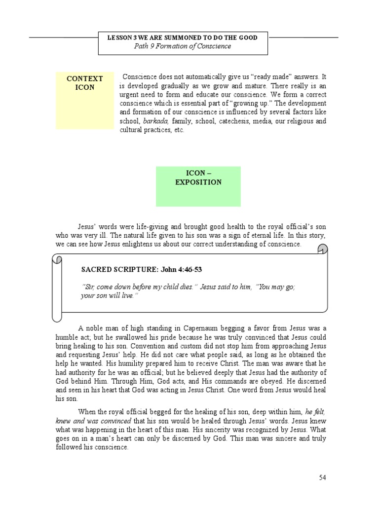 Formation of Conscience | PDF | Conscience | Catholic Church