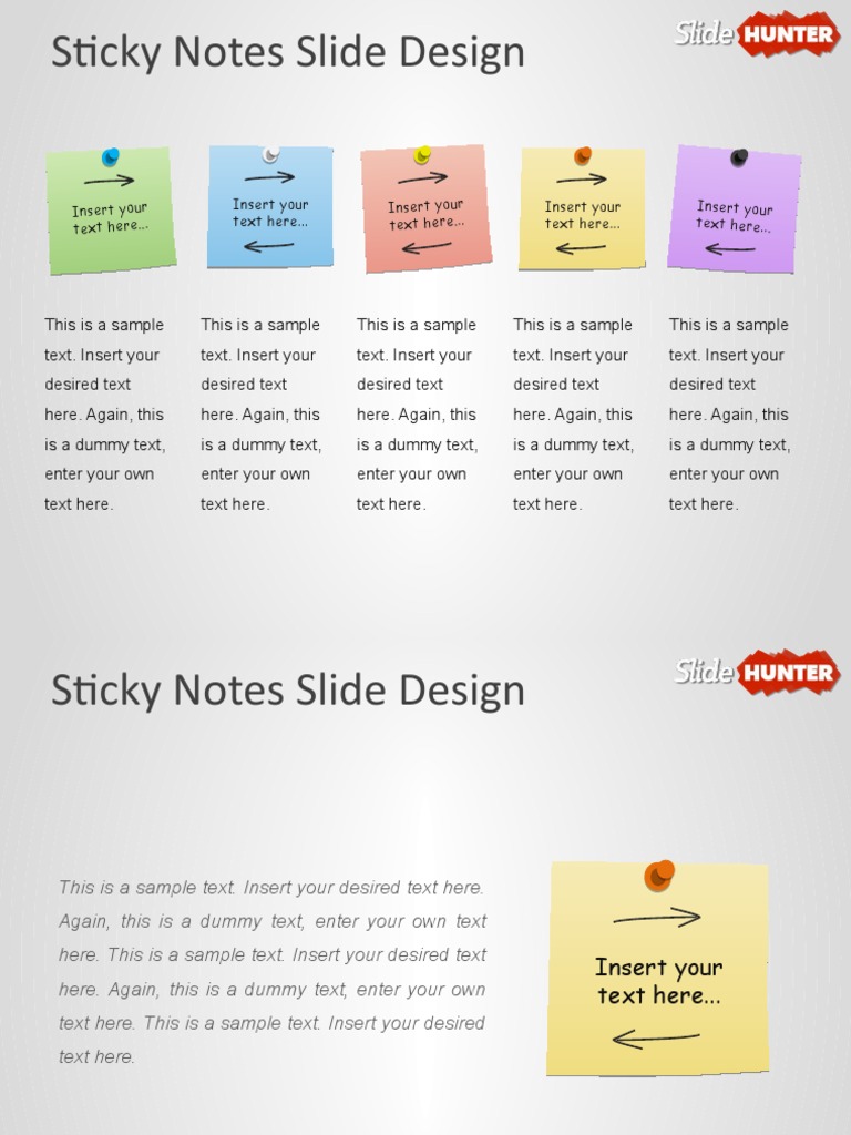 1212 Sticky Notes Slide Design | PDF