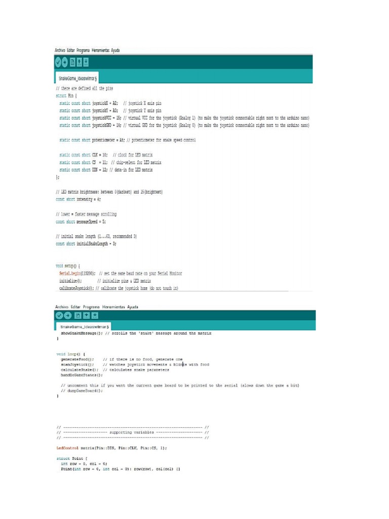 Código Escrito de Snake Game | PDF | Computer Programming | Computing