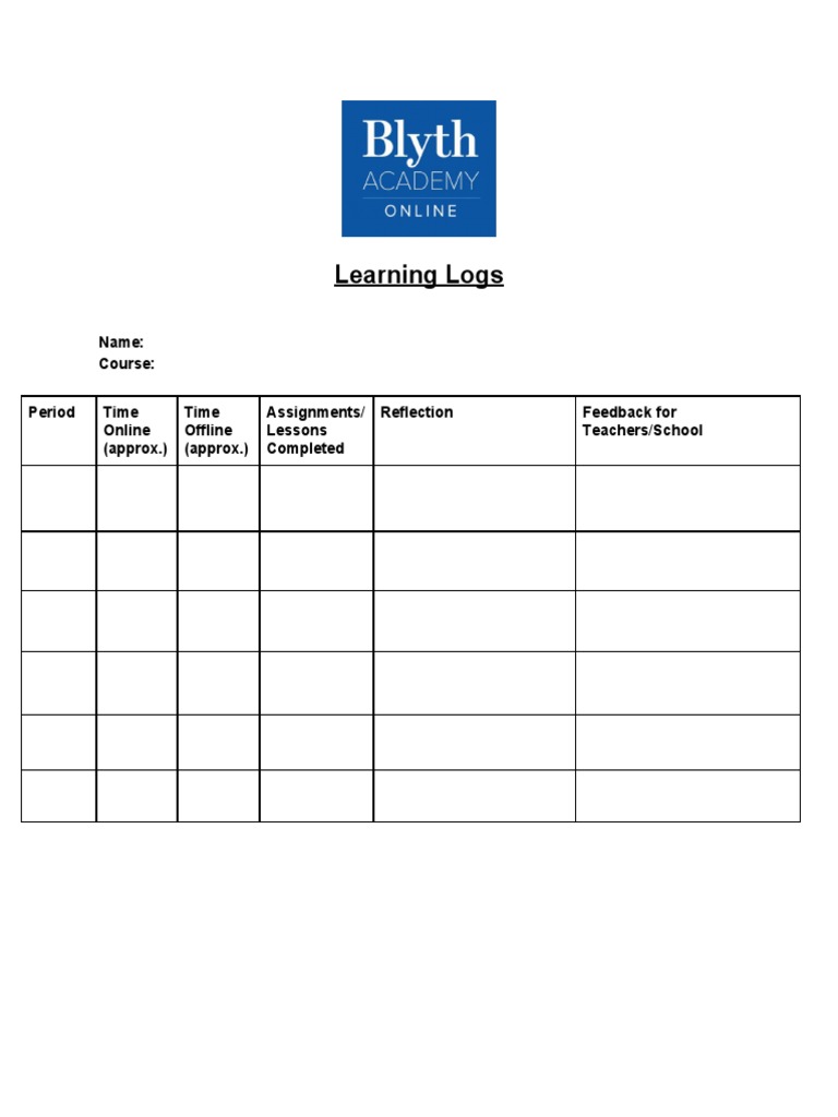 Learning Logs 1 | PDF