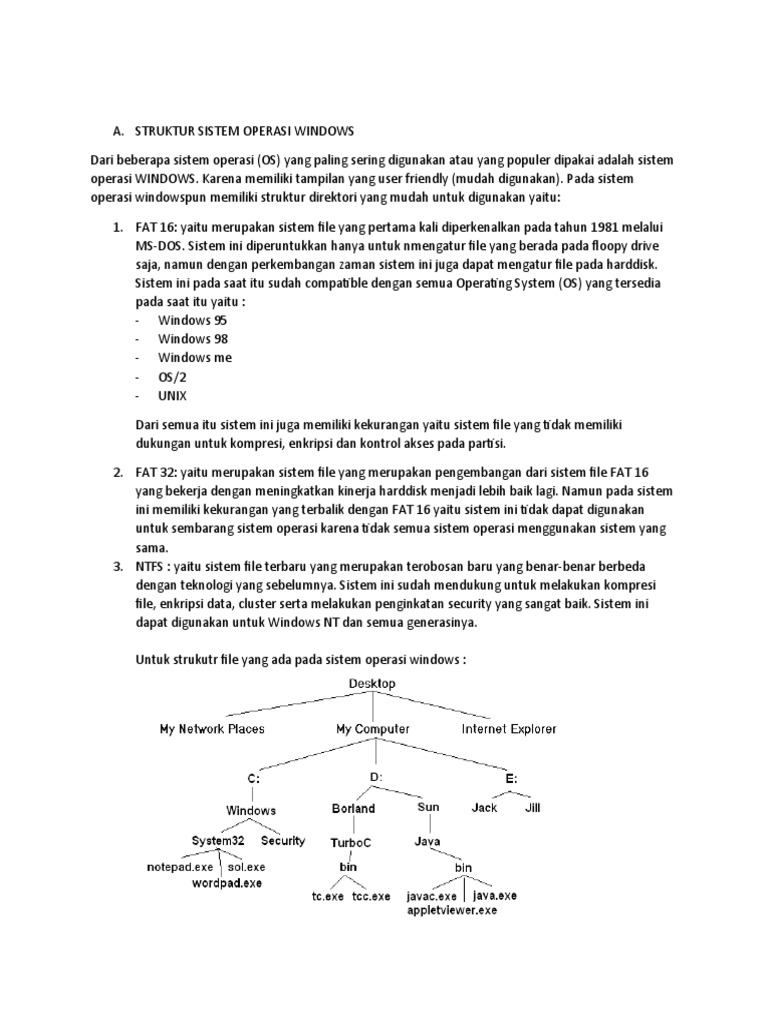 Struktur Sistem Operasi Windows | PDF