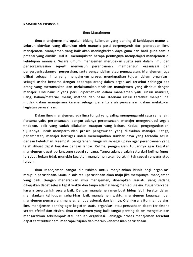 Karangan Eksposisi Pdf