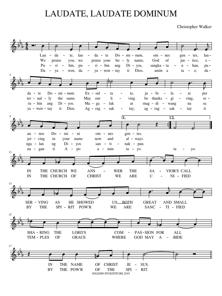 Laudate, Laudate Dominum: Christopher Walker | PDF