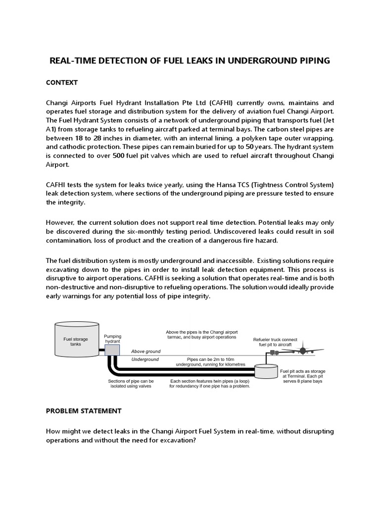 Challenge Brief - CAFHI 50K Prototype (Call 6) | PDF | Leak | Pipe ...