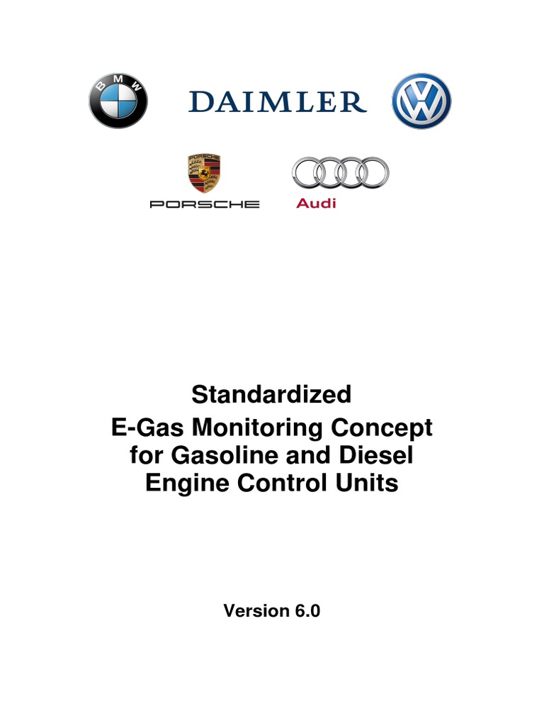 Standardized E-Gas Monitoring Concept For Gasoline and Diesel Engine ...